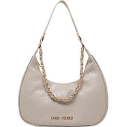 Carlo Colucci Schultertasche 'Dolzani' Damen Gr&ouml;&szlig;e One Size grau