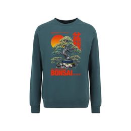 Oldskull Sweatshirt 'Asian Bonsai Harmony Graphic' Herren Gr&ouml;&szlig;e L petrol