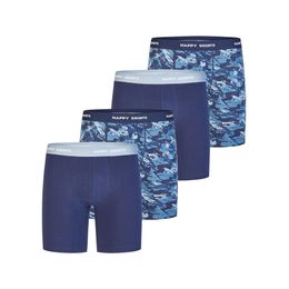 Happy Shorts Boxershorts Herren Gr&ouml;&szlig;e L blau / mischfarben