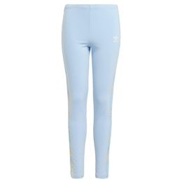 adidas originals Leggings 'Leggings' M&auml;dchen Gr&ouml;&szlig;e 164 hellblau / gelb / wei&szlig;