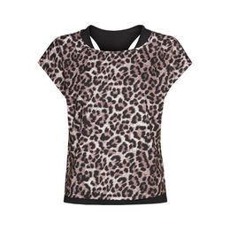 Fayn Sports Sportshirt Damen Gr&ouml;&szlig;e XL brokat / schwarz / wei&szlig;