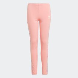 adidas originals Leggings M&auml;dchen Gr&ouml;&szlig;e 164 lila / pfirsich / wei&szlig;