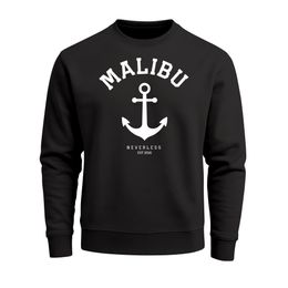 Neverless Sweatshirt 'Malibu Anker' Herren Gr&ouml;&szlig;e 4XL schwarz