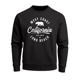 Neverless Sweatshirt 'California Bear' Herren Gr&ouml;&szlig;e XS schwarz