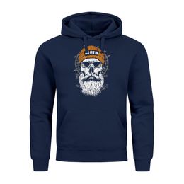 Neverless Sweatshirt 'Skull Moin' Herren Gr&ouml;&szlig;e M navy