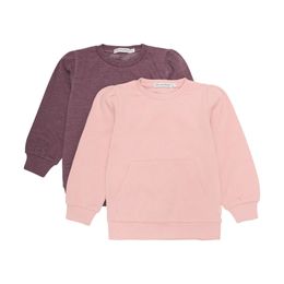 Minymo Pullover M&auml;dchen Gr&ouml;&szlig;e 128 lila / rosa