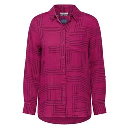Cecil Bluse Damen Gr&ouml;&szlig;e XS magenta / schwarz