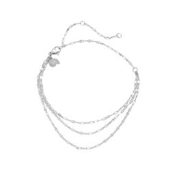 Hey Happiness Fu&szlig;schmuck 'Rolo Trio' Damen Gr&ouml;&szlig;e One Size silber