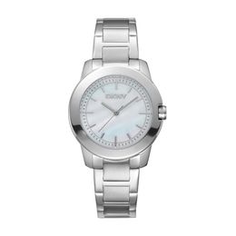 DKNY Quarzuhr 'Park Ave Midi' Damen Gr&ouml;&szlig;e One Size silber