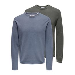 Only & Sons Only & Sons Pullover 'Felix' Herren Gr&ouml;&szlig;e XL rauchblau