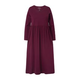 Ulla Popken Kleid Damen Gr&ouml;&szlig;e 58/60 dunkellila Winterkleid