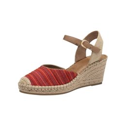 Tamaris Espadrilles Damen Gr&ouml;&szlig;e 41 creme / hellblau / dunkelpink / cranberry