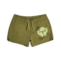 G-Star Raw G-star Badeshorts Herren Gr&ouml;&szlig;e M oliv / pastellgr&uuml;n / schwarz