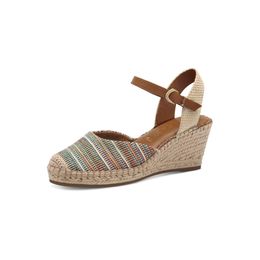 Tamaris Espadrilles Damen Gr&ouml;&szlig;e 40 beige / hellblau / hellgr&uuml;n / hellorange