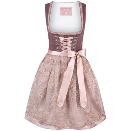 Stockerpoint Dirndl Damen Gr&ouml;&szlig;e 34 lila / pink / wei&szlig;