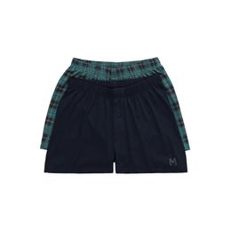 Men Plus Boxershorts Herren Gr&ouml;&szlig;e XXL navy / braun / smaragd / wei&szlig;