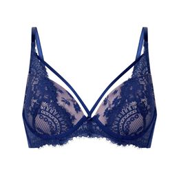 Hunkem&ouml;ller Hunkem&ouml;ller BH 'Lou' Damen Gr&ouml;&szlig;e 85 dunkelblau / lila