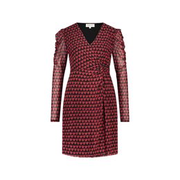 Fabienne Chapot Kleid Damen Gr&ouml;&szlig;e 34 rot / schwarz Winterkleid
