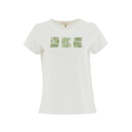 Organication T-Shirt Damen Gr&ouml;&szlig;e XS tanne / pastellgr&uuml;n / offwhite