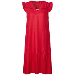 Street One Kleid Damen Gr&ouml;&szlig;e 46 rot Winterkleid