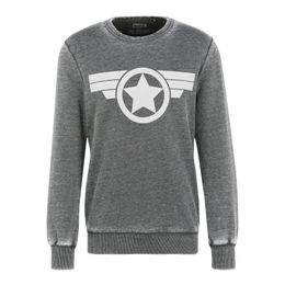 Recovered Sweatshirt 'Marvel Captain America' Herren Gr&ouml;&szlig;e S grau