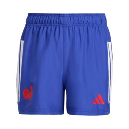adidas Performance Sportshorts 'FFR Rugby' Jungen Gr&ouml;&szlig;e 152 blau / rot / wei&szlig;