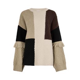 Apricot Pullover Damen Gr&ouml;&szlig;e M beige / braun / schwarz