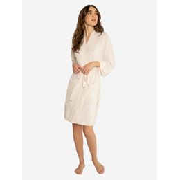 PJ Salvage Morgenmantel 'Robe Love & Lace' Damen Gr&ouml;&szlig;e XS creme
