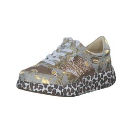 Laura Vita Sneaker 'Nikito 52' Damen Gr&ouml;&szlig;e 41 himmelblau / braun / goldgelb / gold