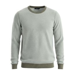Ombre Pullover 'OM-SWSW-0111' Herren Gr&ouml;&szlig;e M oliv / pastellgr&uuml;n