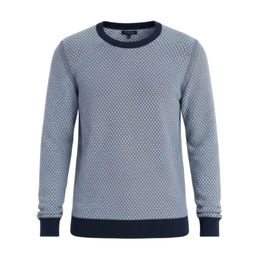 Ombre Pullover 'OM-SWSW-0111' Herren Gr&ouml;&szlig;e XXL taubenblau / dunkelblau