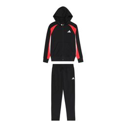 adidas Sportswear Trainingsanzug Jungen Gr&ouml;&szlig;e 164 rot / schwarz / wei&szlig;