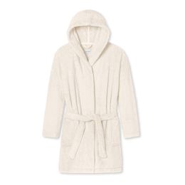Schiesser Bademantel ' Teddy Fleece ' Damen Gr&ouml;&szlig;e M offwhite