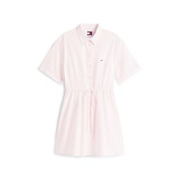 Tommy Jeans Kleid Damen Gr&ouml;&szlig;e 42 rosa / wei&szlig; Winterkleid