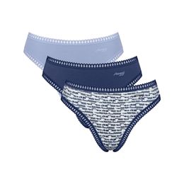 Sloggi Tai-Slip ' Blue GO Crush ' Damen Gr&ouml;&szlig;e XL hellblau / lila / wei&szlig;