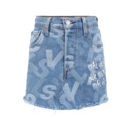 Levi's Upcycling Jeansrock 'Wavvyboi Design' Damen Gr&ouml;&szlig;e 34 blau