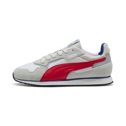 Puma Sneaker 'Softride St Miler' Herren Gr&ouml;&szlig;e 46 hellgrau / rot / wei&szlig;