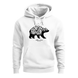 Neverless Sweatshirt 'Mountain Bear' Herren Gr&ouml;&szlig;e M wei&szlig;
