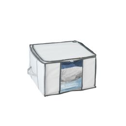 Wenko Box Herren Gr&ouml;&szlig;e B: 65cm x H: 15cm x T: 50cm transparent / wei&szlig;
