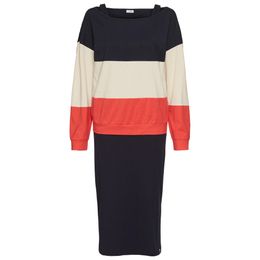 Kangaroos Kleid mit Shirt Damen Gr&ouml;&szlig;e 32/34 beige / navy / rot Winterkleid