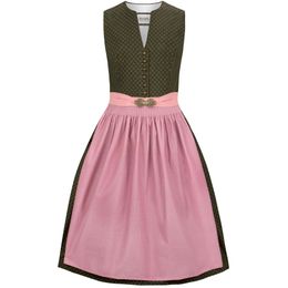 Stockerpoint Dirndl 'Luana' Damen Gr&ouml;&szlig;e 38 oliv / pink