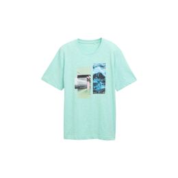 Tom Tailor T-Shirt Herren Gr&ouml;&szlig;e XXXL azur / anthrazit / mint / ros&eacute;
