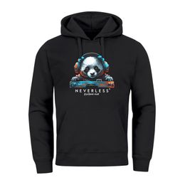 Neverless Sweatshirt 'Panda DJ' Herren Gr&ouml;&szlig;e 5XL schwarz