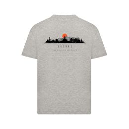 F4NT4STIC T-Shirt 'Escape Discover the World Asian Town' Jungen Gr&ouml;&szlig;e 146/152 grau / orange / schwarz