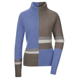 Madeleine Mode Madeleine Pullover Damen Gr&ouml;&szlig;e XXL/XXXL blau / braun / graumeliert / wei&szlig;