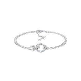 Elli Armband Damen Gr&ouml;&szlig;e 18 silber / wei&szlig;
