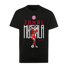 FC Bayern M&uuml;nchen Fc Bayern M&uuml;nchen T-Shirt Musiala Herren Gr&ouml;&szlig;e S rot / schwarz / wei&szlig;