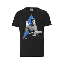 logoshirt T-Shirt 'Star Trek - Spock' Damen Gr&ouml;&szlig;e 4XL schwarz