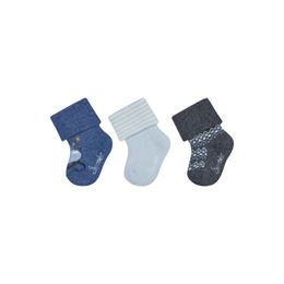 Sterntaler Socken Jungen Gr&ouml;&szlig;e 16/16.5 blau / himmelblau / grau