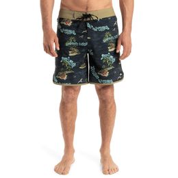 Quiksilver Boardshorts 'Scallop 18' Herren Gr&ouml;&szlig;e M marine / t&uuml;rkis / oliv